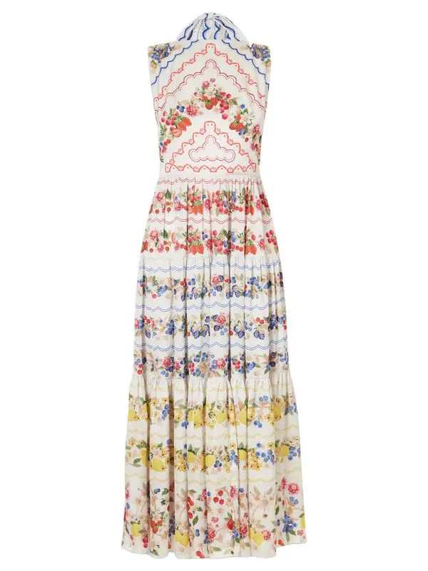 MARY KATRANTZOU Floral-print Woven Maxi Dress - No