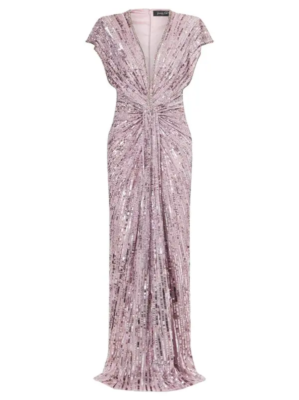 Jenny Packham Crystal-embellished Sequined Tulle Gown - No