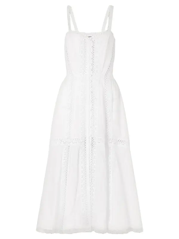 Charo Ruiz Ibiza Broderie Anglaise Maxi Dress - No
