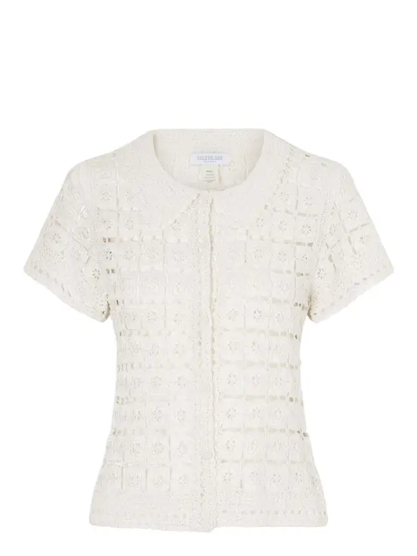 Calle Del Mar Crocheted Shirt - No