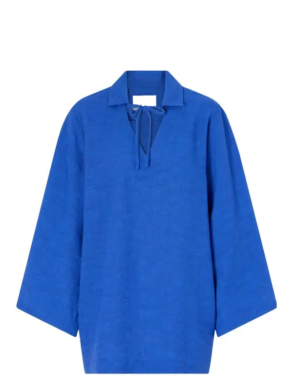 Lisa Marie Fernandez Tie-detailed Woven Tunic - No
