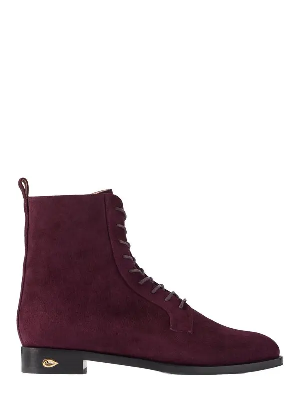 Jennifer Chamandi Suede Ankle Boots - Red