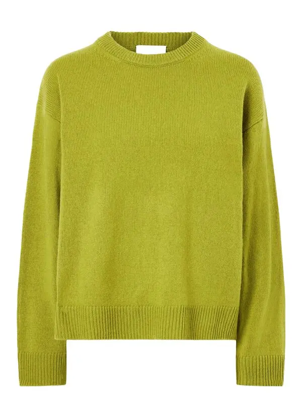THE ELDER STATESMAN Zuma Cashmere Sweater - Green