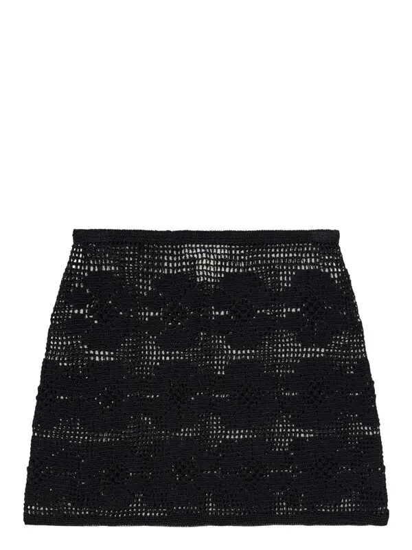 Calle Del Mar Daisy Chain Crocheted Mini Skirt - No