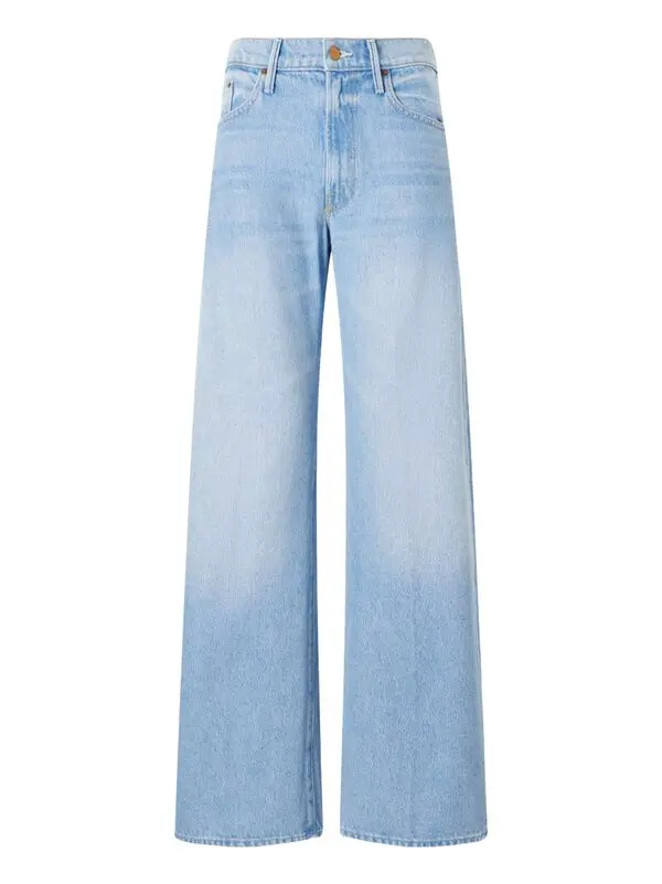 MOTHER The Whip Skimp Mid-rise Wide-leg Jeans - Blue