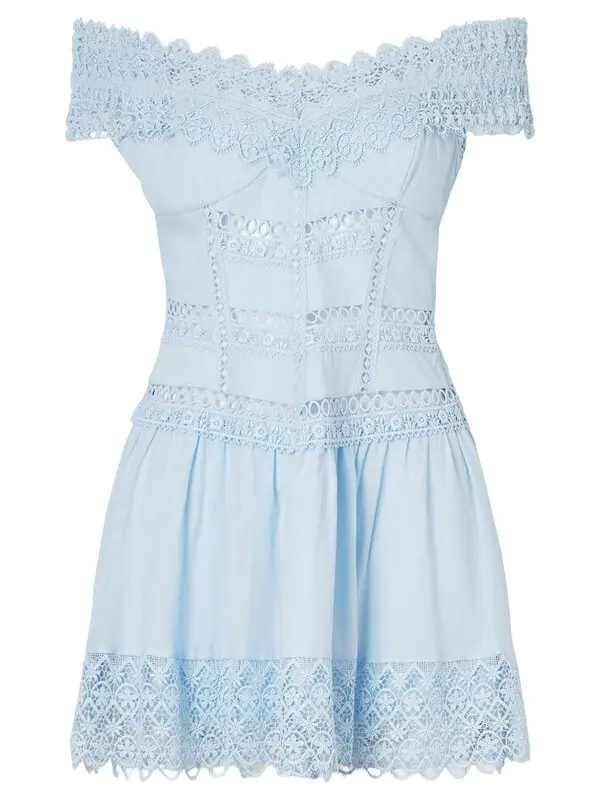 Charo Ruiz Ibiza Cotton-blend Mini Dress - No