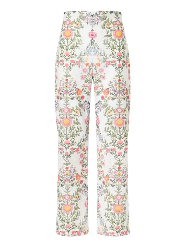 Borgo De Nor Broderie Anglaise Cropped Cotton Straight-leg Pants - No