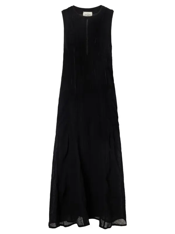 Le Kasha Sleepless Long Dress - Black