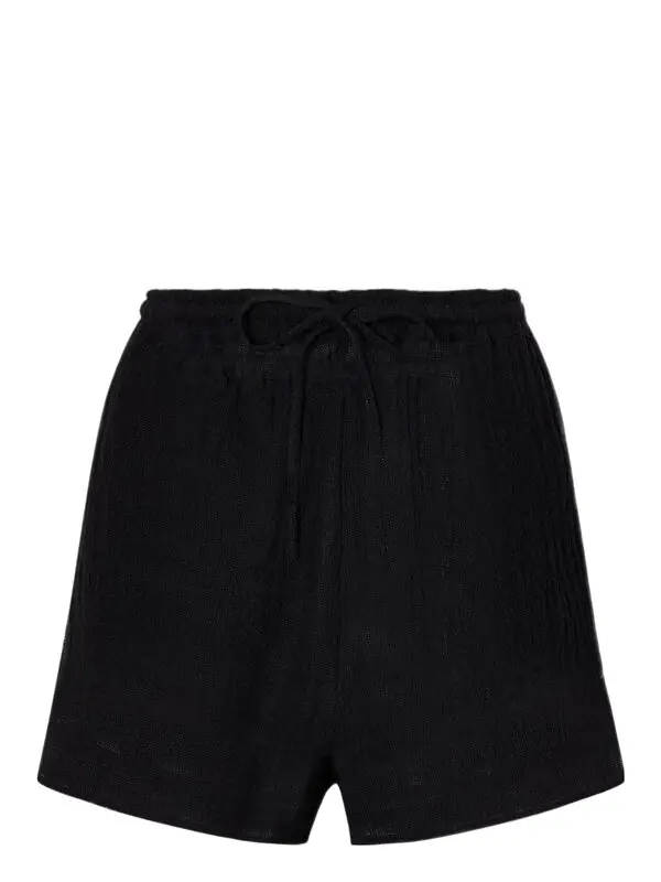 Le Kasha Tabag Linen Mini Shorts - No