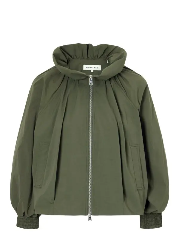 Veronica Beard Faille Bomber Jacket - No