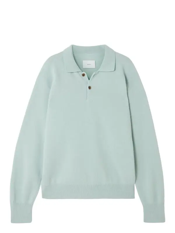 SSSTEIN Brushed-wool Polo Shirt - Green