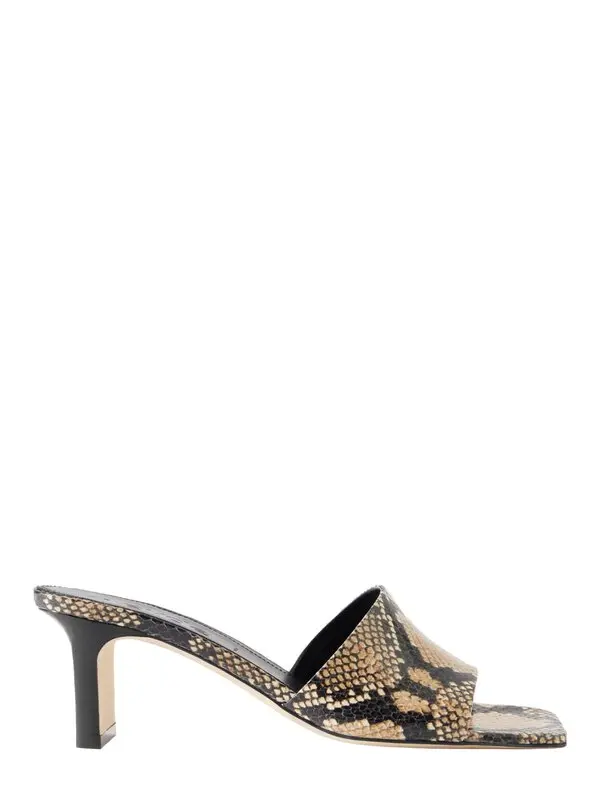 AeydĒ Snake-effect Leather Sandals - No