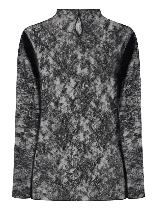 Carine Gilson Lace Top - Black