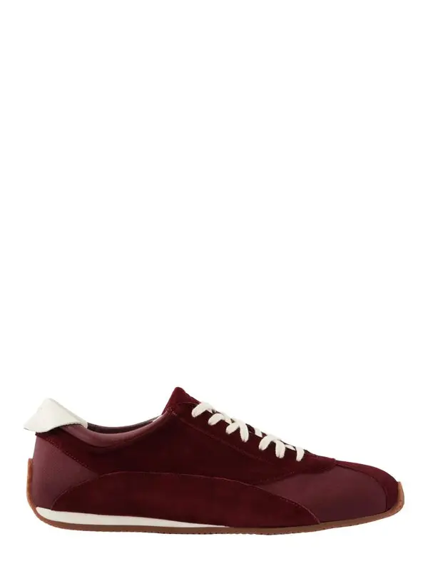 NEOUS Mixed-material Casual Sneakers - Brown