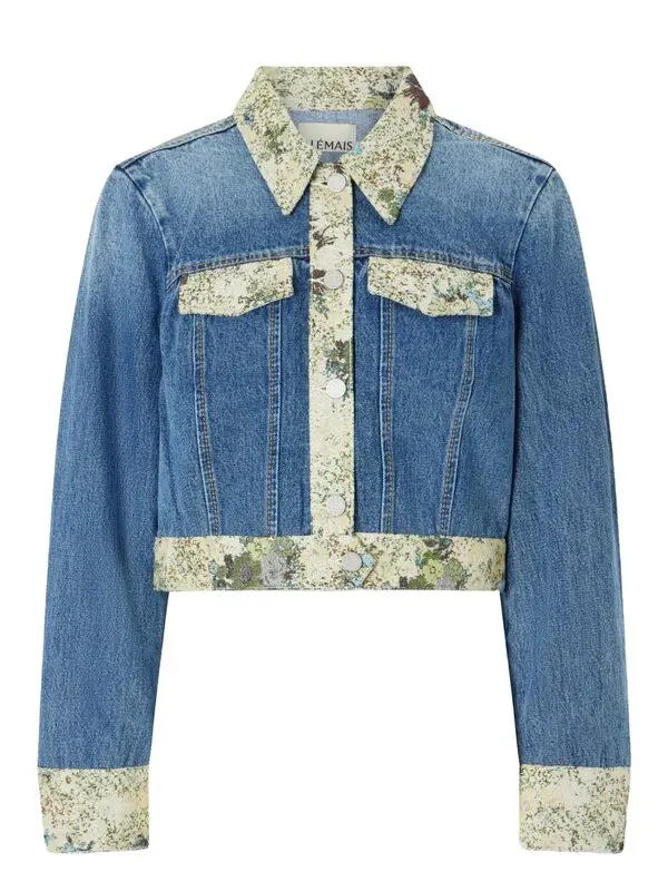 ALEMAIS Printed Denim Jacket - No