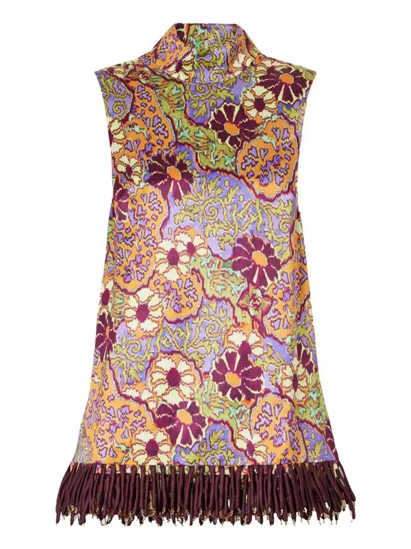 ALEMAIS Printed Satin Tank - No