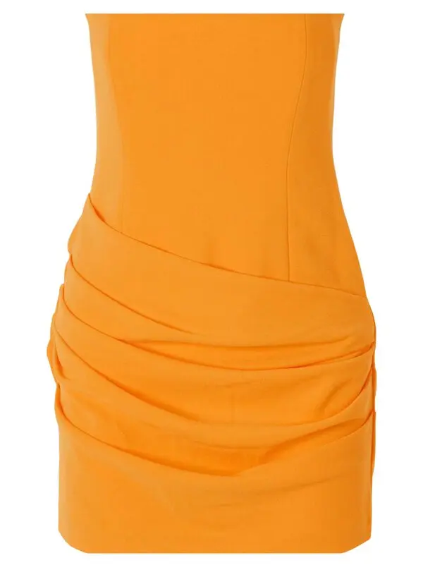 Alex Perry Strapless Draped Crepe Mini Dress - No