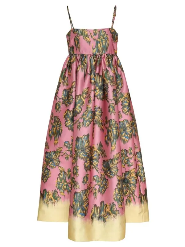 ALEMAIS Faye Floral Midi Dress - Multicolor