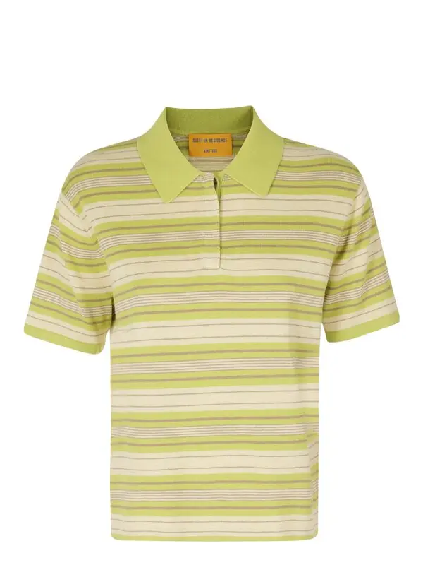 Guest In Residence Short Sleeve Stripe Rugby - Nude