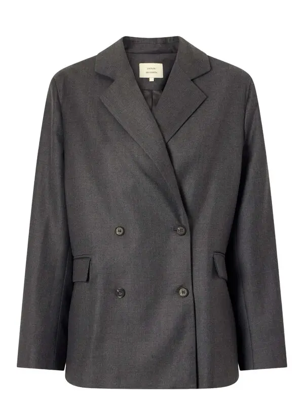 Loulou De Saison Donau Double-breasted Wool Blazer - Black