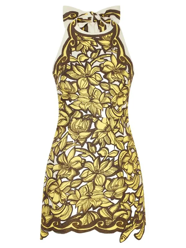ALEMAIS Mona Mini Dress - Yellow