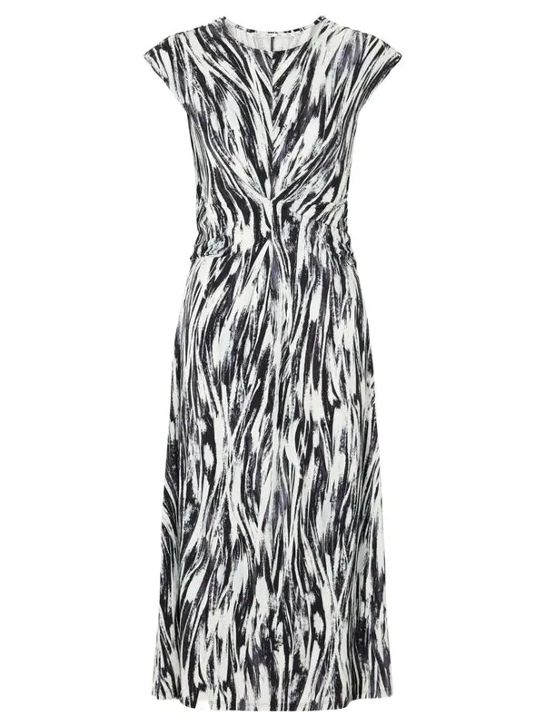 Proenza Schouler Printed Stretch-jersey Midi Dress - Gray