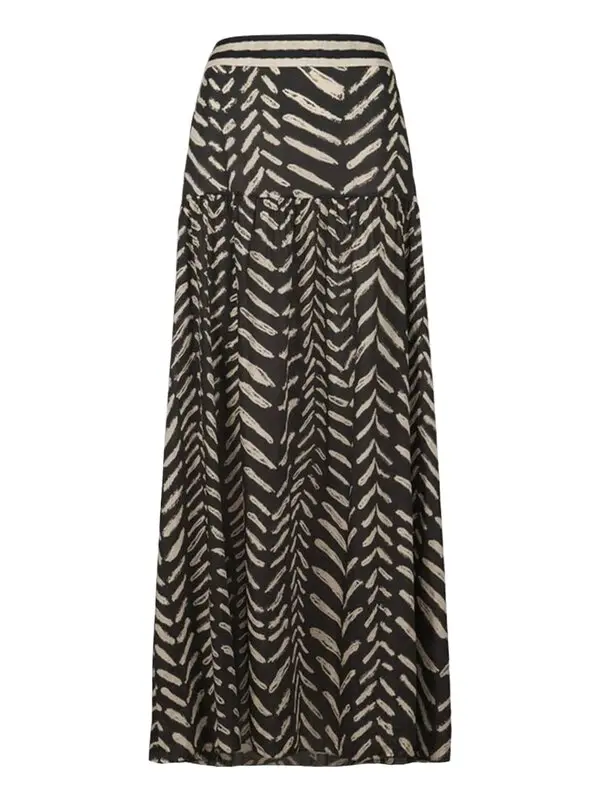 Johanna Ortiz Rituales Elasticated Waistband Skirt - Black