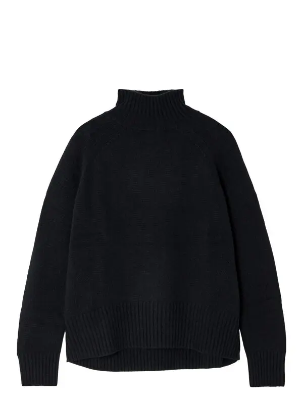 ALLUDE Wool And Cashmere-blend Sweater - Black