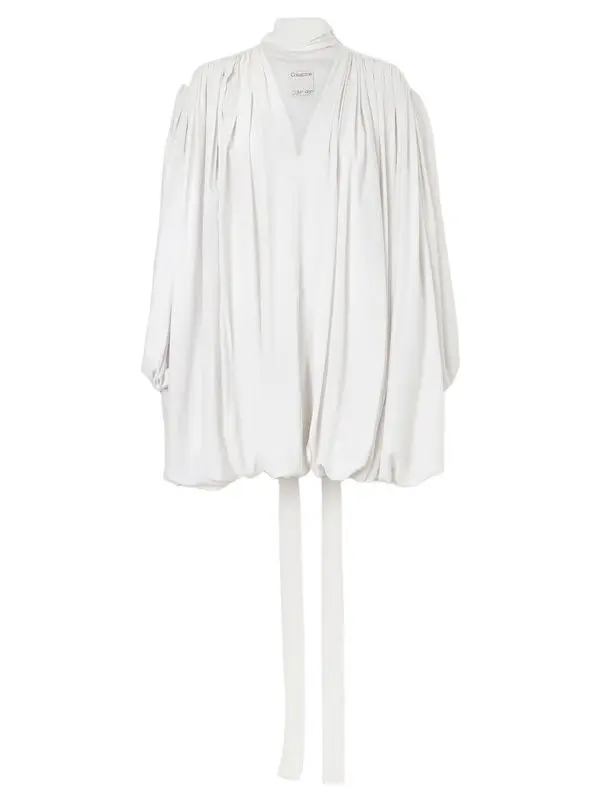 Calvin Klein Mini Allegra Pleated-bubble Dress - No