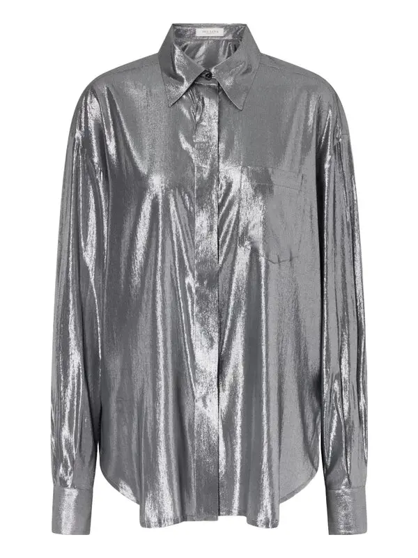 Giuliva Heritage Carmen Satin Shirt - Gray