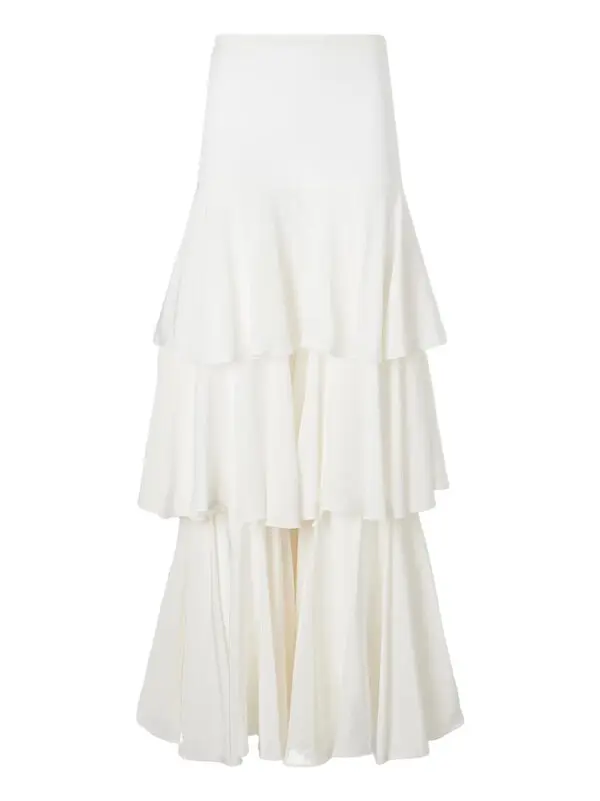 Sharon Wauchob Ruffled Silk Wide-leg Pants - No