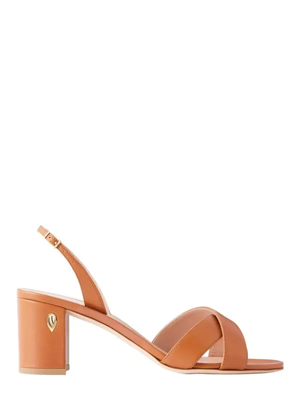 Jennifer Chamandi Leather Sandals - Orange
