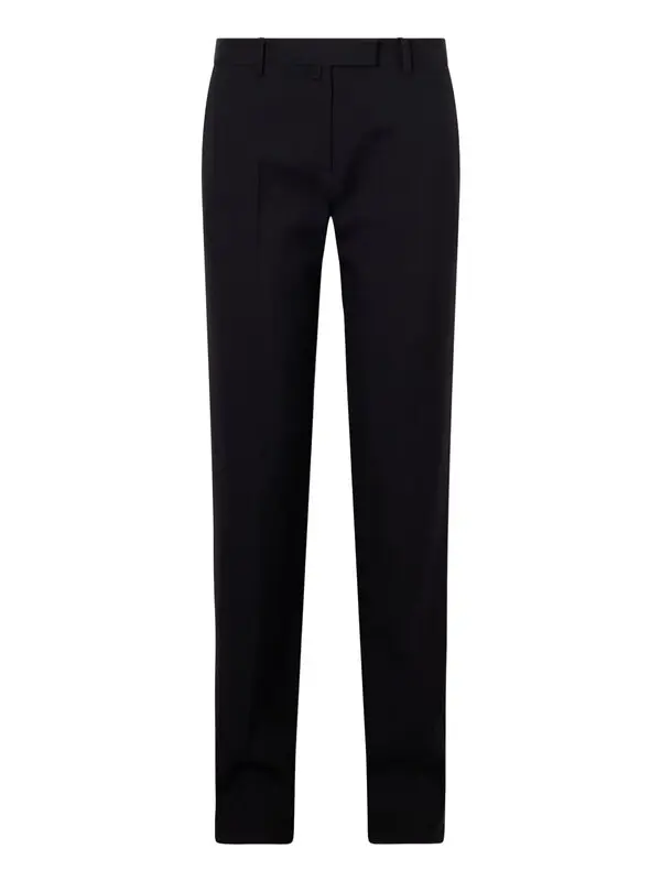 Calvin Klein High-waist Straight-leg Suit Trousers - Black