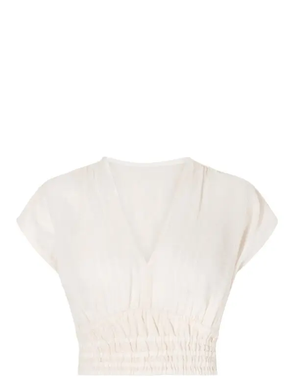 LEMLEM Striped Cropped Cotton Top - No