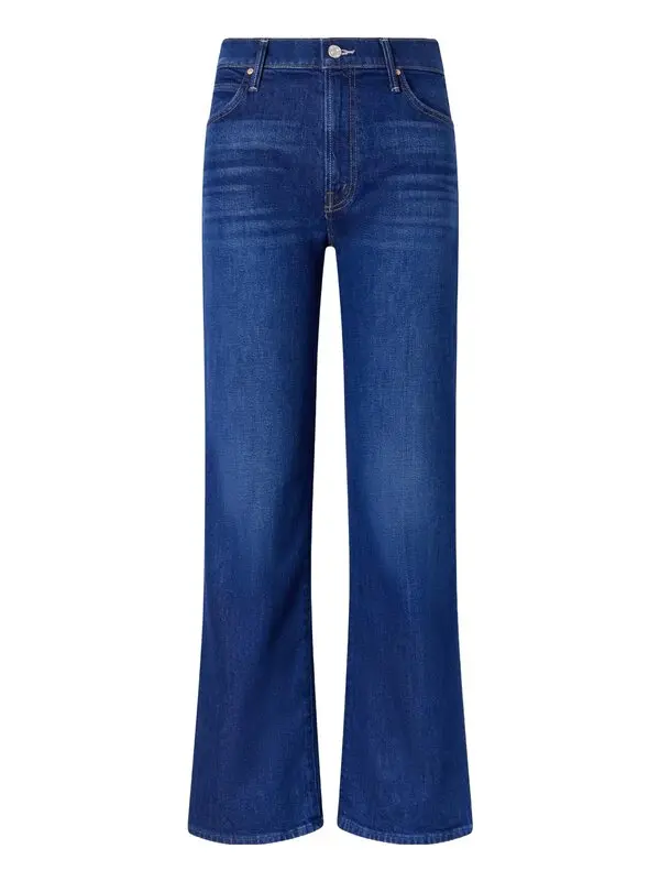 MOTHER High-rise Straight-leg Jeans - Blue