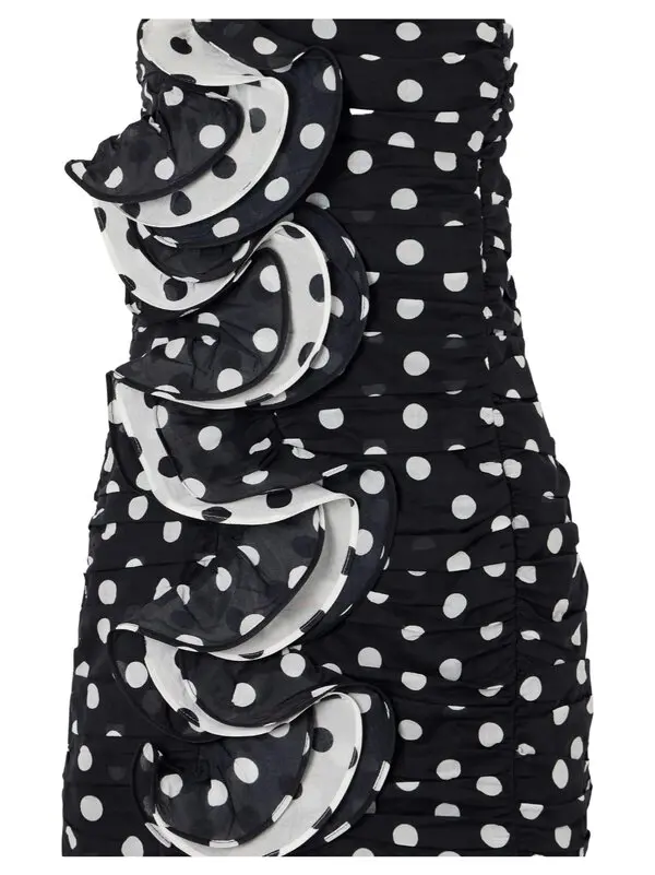 Charo Ruiz Ibiza Ruffled Polka-dot Cotton-blend Voile Mini Dress - No