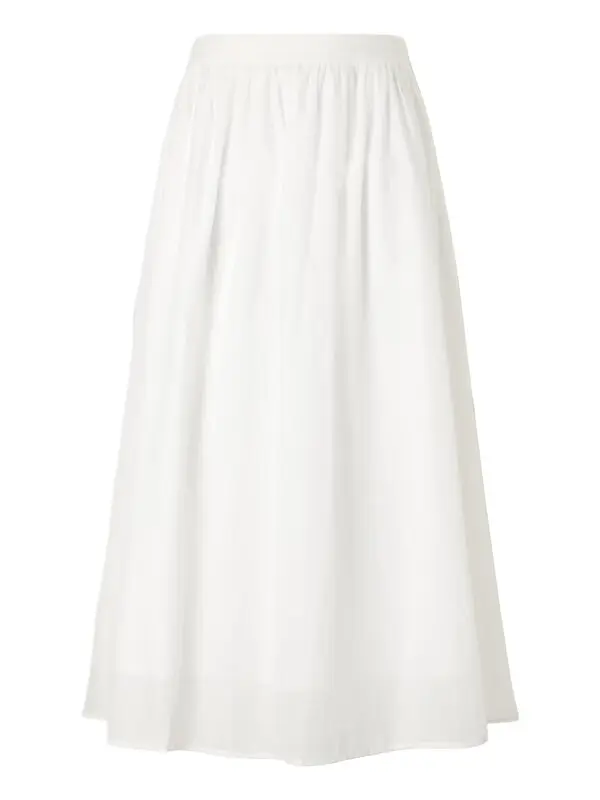 Rosie Assoulin Cotton-voile Midi Skirt - No