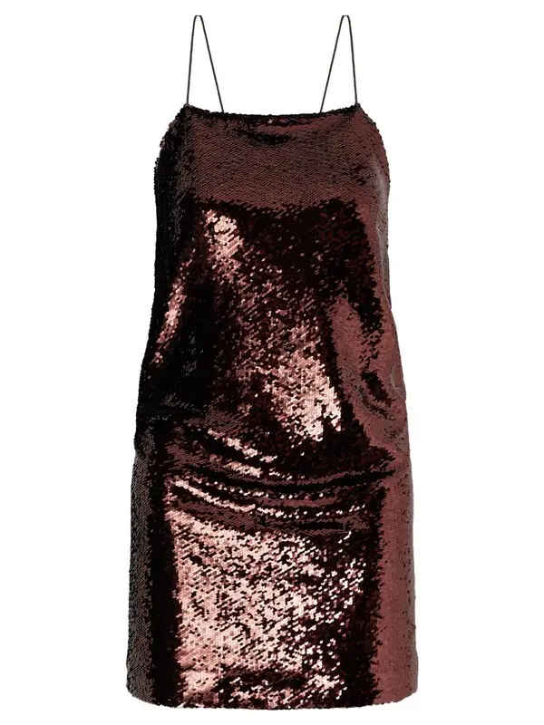 Alex Perry Sequined Mesh Mini Dress - Black