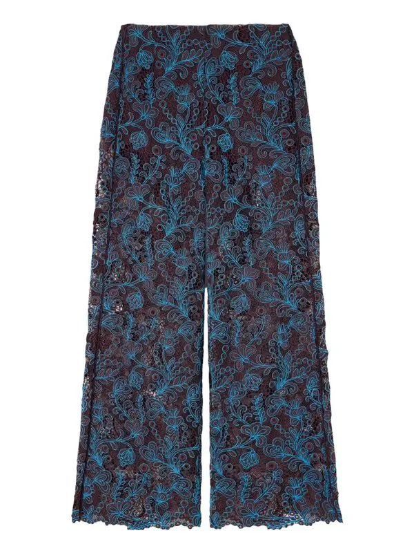 ALEMAIS Francine Lace Wide-leg Pants - No