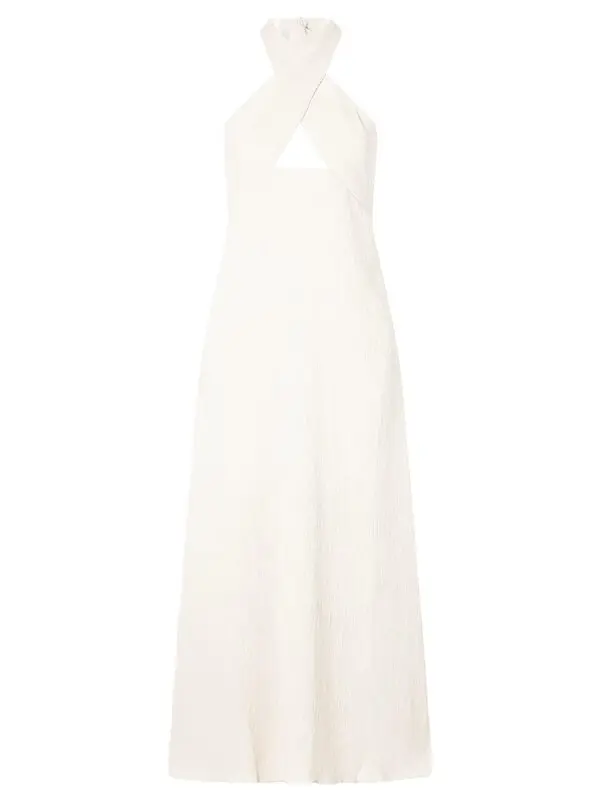 Johanna Ortiz Gauze Halterneck Maxi Dress - No