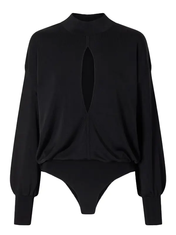 Galvan Turtleneck Bodysuit - Black
