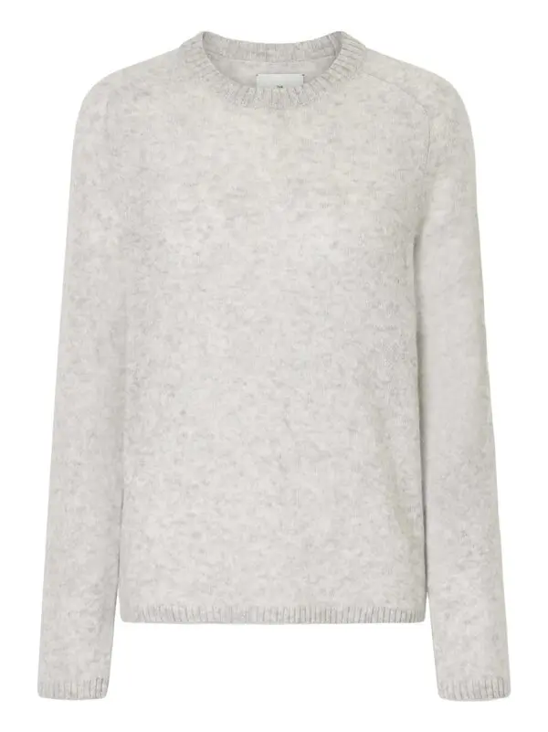THE ELDER STATESMAN Knitted Cashmere And Silk-blend Sweater - Grey