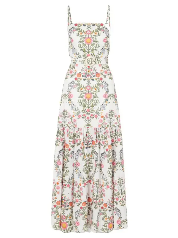 Borgo De Nor Tiered Broderie Anglaise Cotton Maxi Dress - No