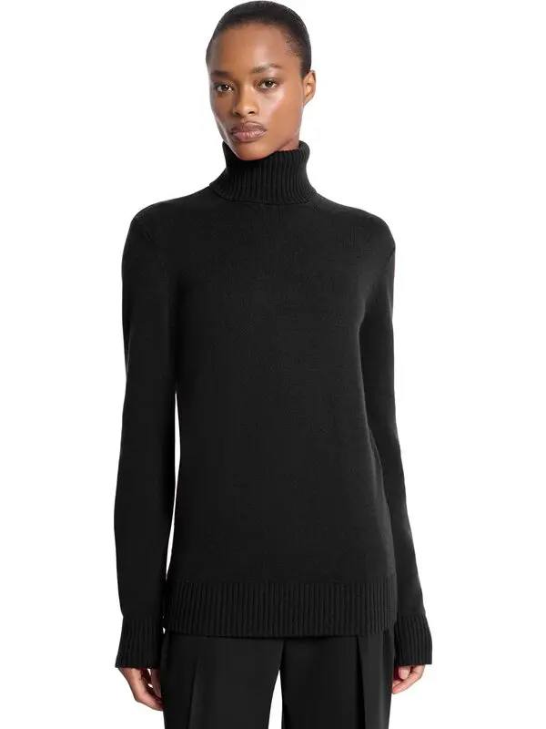 Michael Kors Joan Cashmere Turtleneck Sweater In Size By - Black