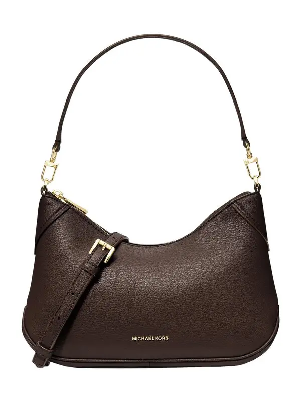 Michael Kors Jet Set Leather Convertible Crossbody Bag - Brown