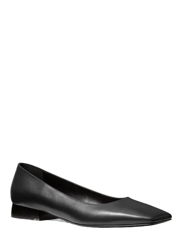 Michael Kors Isabella Leather Skimmer Flat - Black
