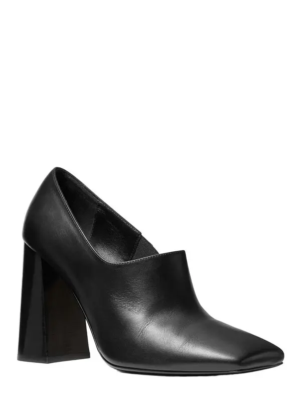 Michael Kors Sofia High Throat Leather Pump - Black