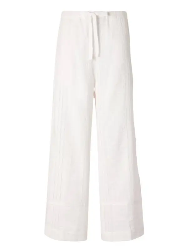 LEMLEM Cotton Trousers - White