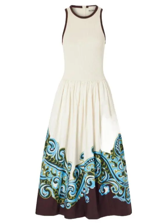 ALEMAIS Organic Cotton-poplin Midi Dress - No