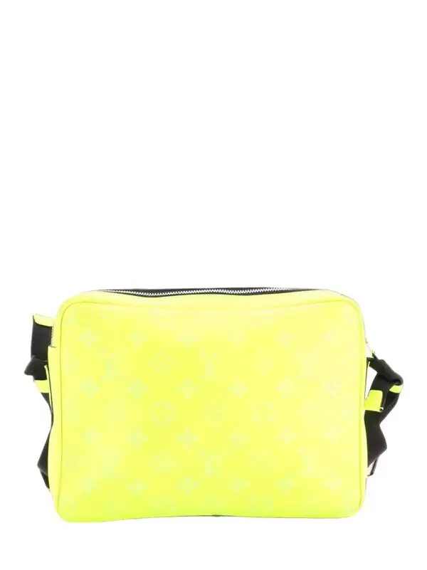 LOUIS VUITTON Outdoor Messenger Bag Monogram Taigarama Cross Body Bag - Yellow